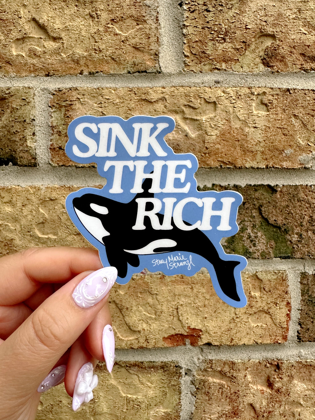 Sink the Rich Sticker – Stacy Marie Stranzl